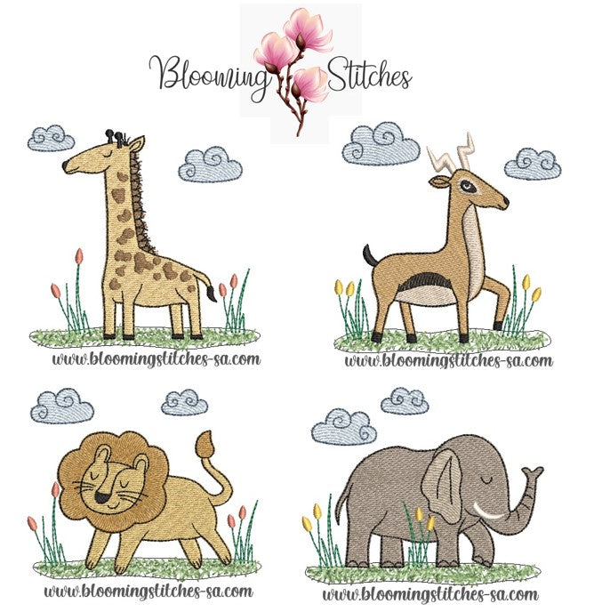Funky Animals SET 2 – Blooming Stitches