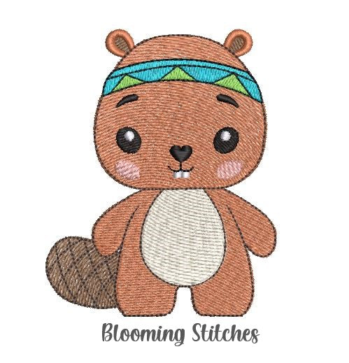 Kawaii Beaver – Blooming Stitches