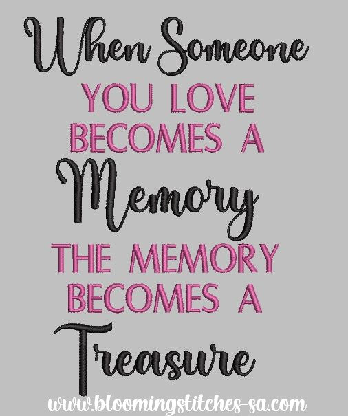 Memory Treasure – Blooming Stitches