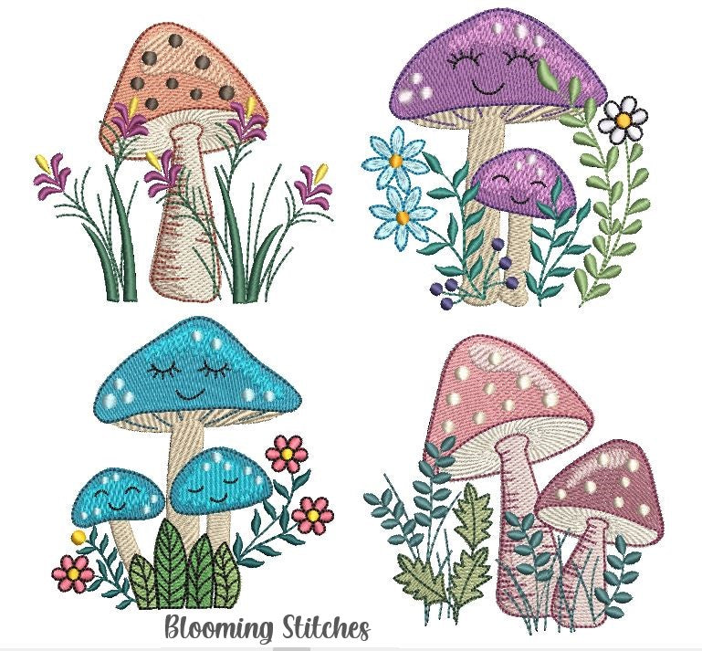 Mushrooms SET – Blooming Stitches