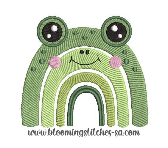 Rainbow Frog – Blooming Stitches