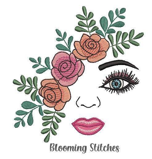 Head Portrait 17 – Blooming Stitches