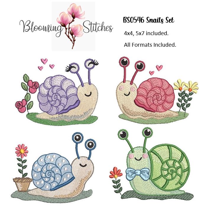 Snails SET – Blooming Stitches