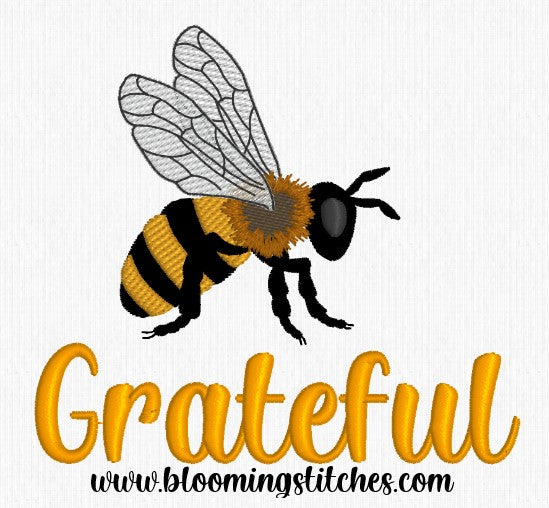 Bee Grateful – Blooming Stitches