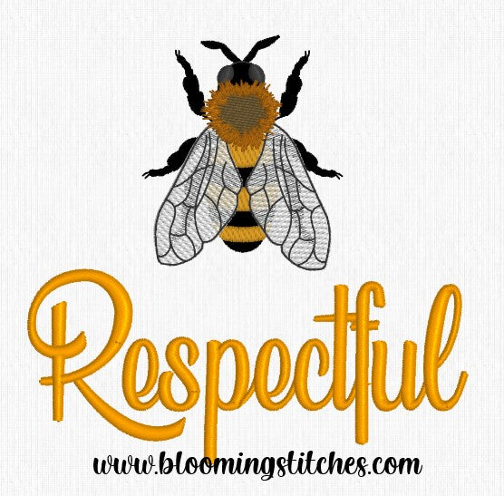 Bee Respectful – Blooming Stitches