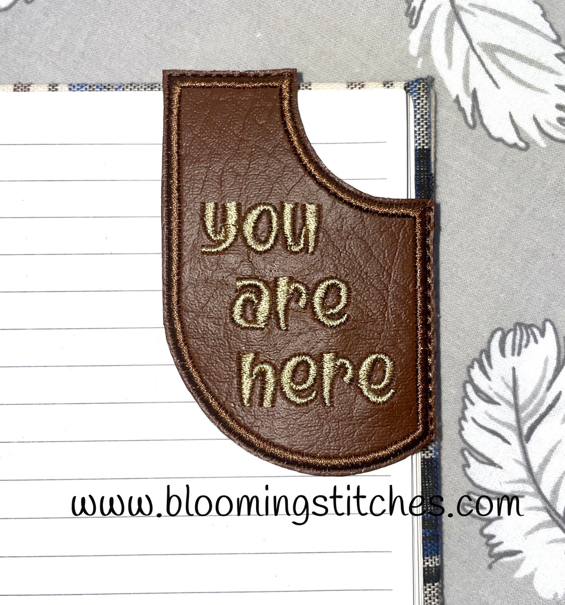 You Are Here Bookmark Corner – Blooming Stitches