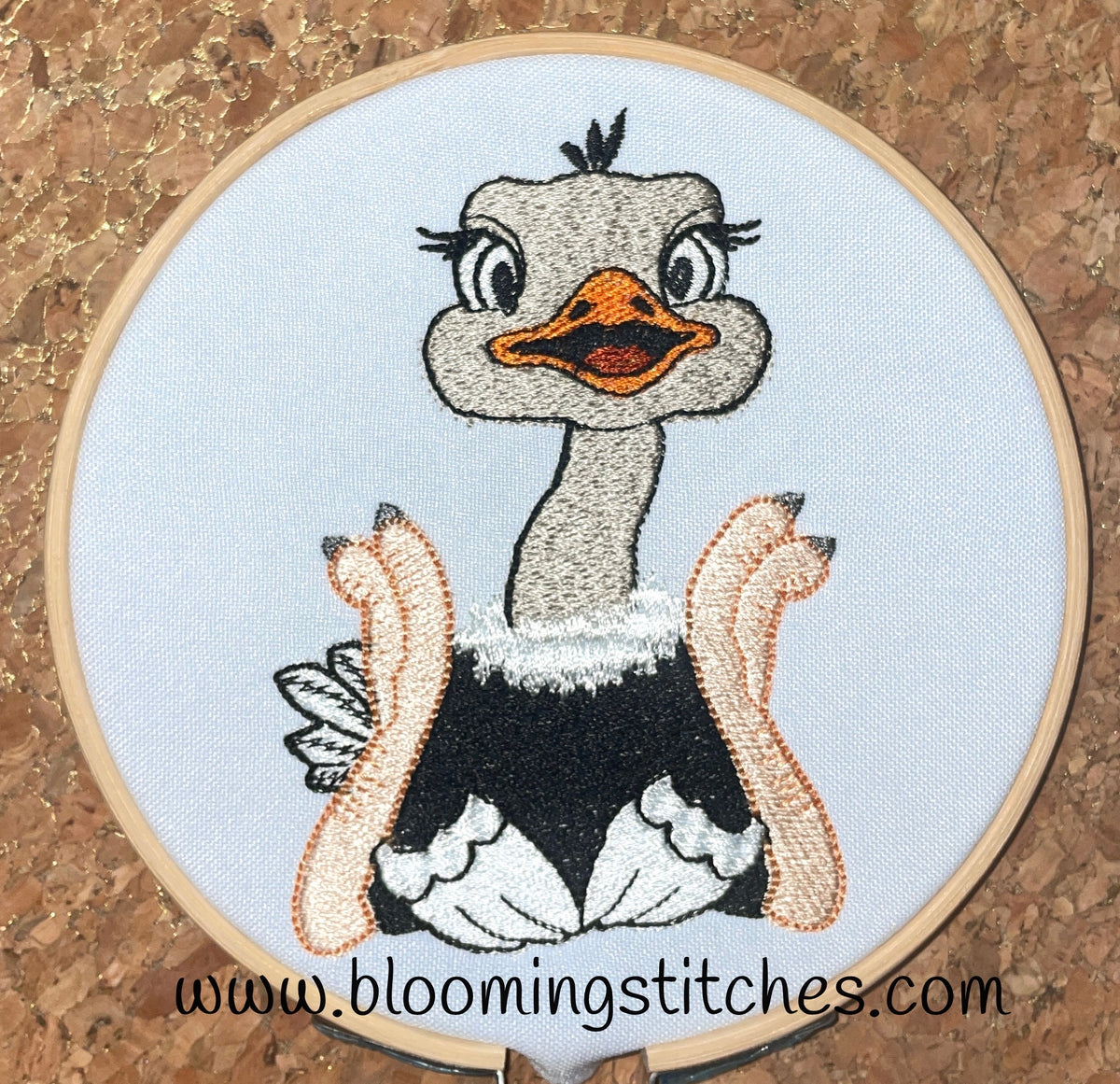 Safari Ostrich – Blooming Stitches