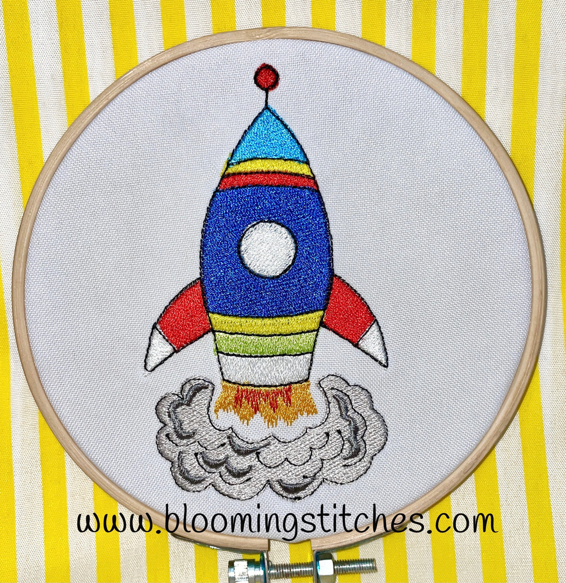 Space Rocket 1 – Blooming Stitches