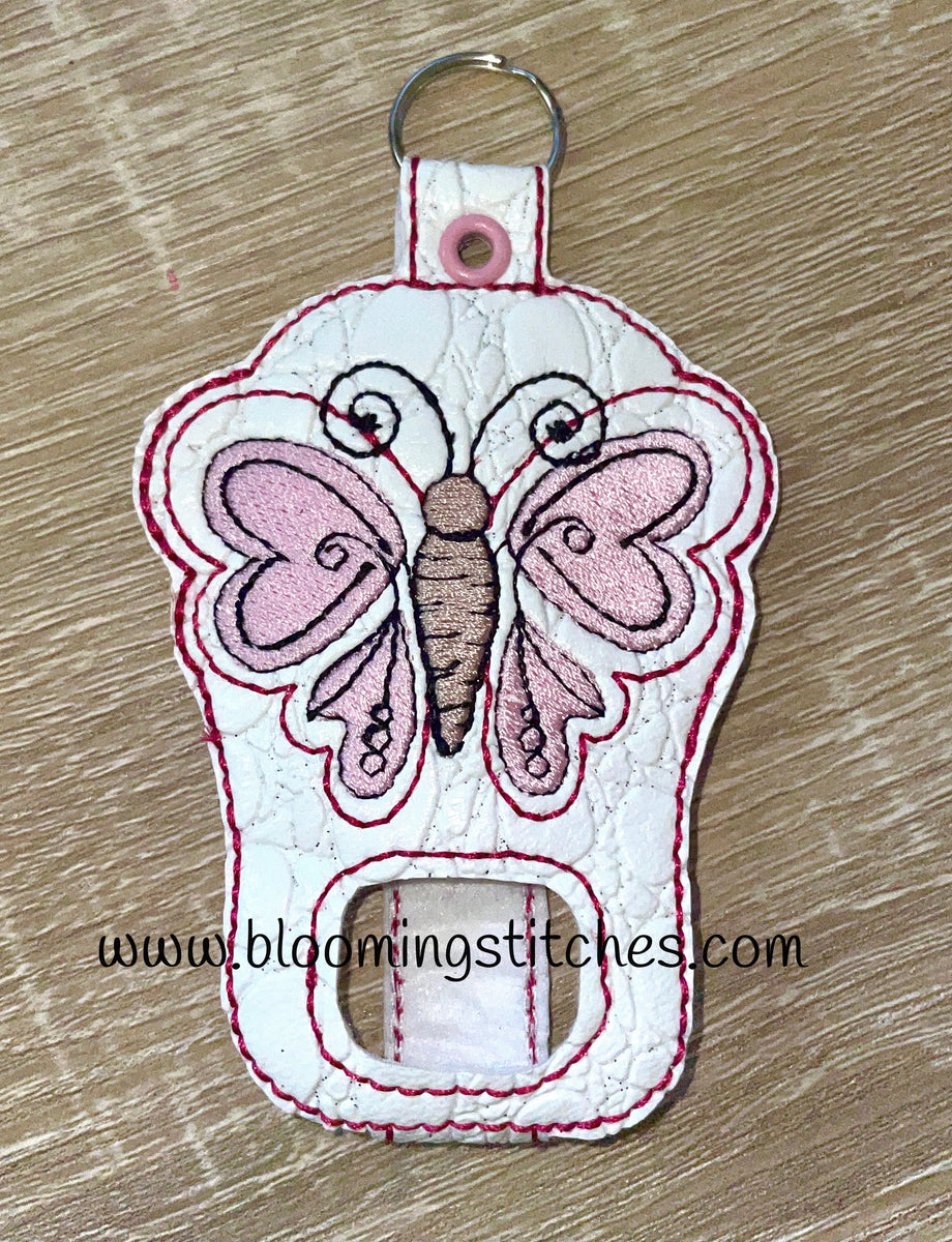 Butterfly Inhaler Case In the hoop – Blooming Stitches