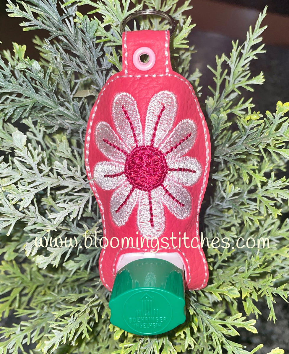 Daisy Inhaler Case In the hoop – Blooming Stitches