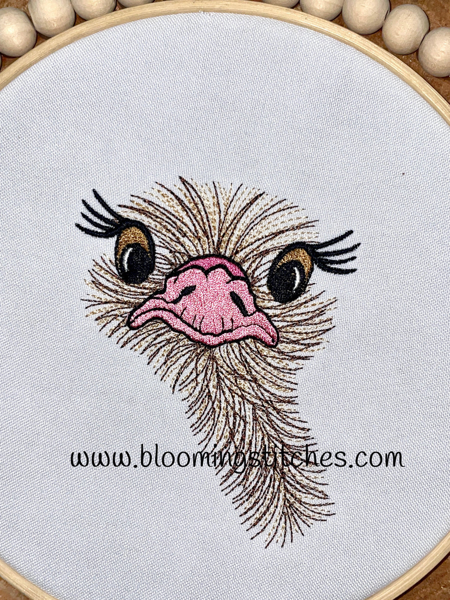 Ostrich 3 – Blooming Stitches